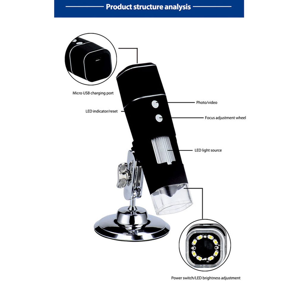 میکروسکوپ وایرلس دیجیتال Wireless Digital Microscope W01A-Z03003 - آنوپارس